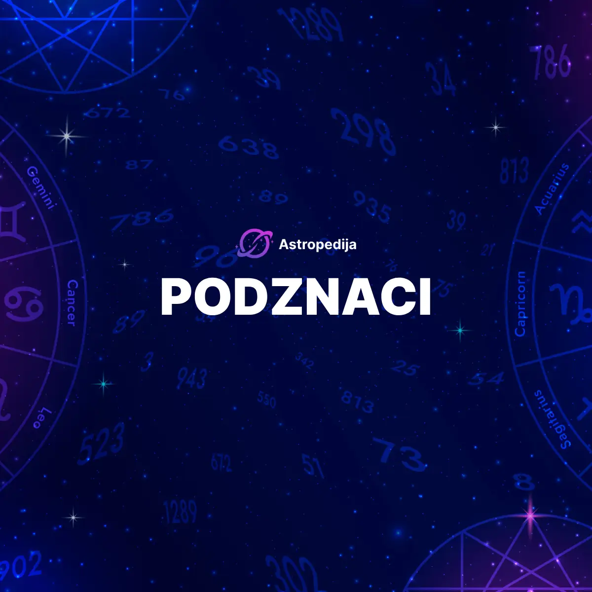 Podznaci u horoskopu